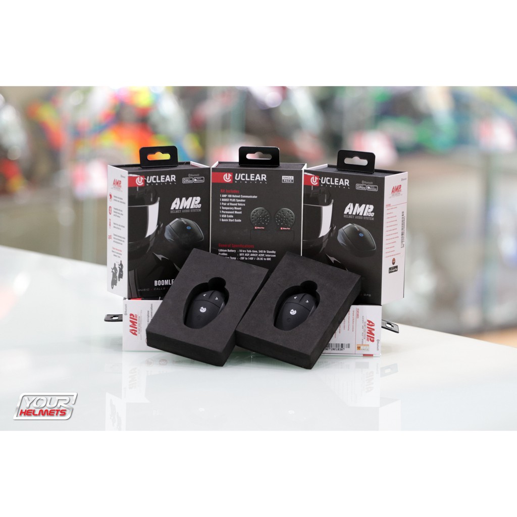 บลูทูธติดหมวกกันน็อค UCLEAR AMP PRO - BobbySherwood - ThaiPick