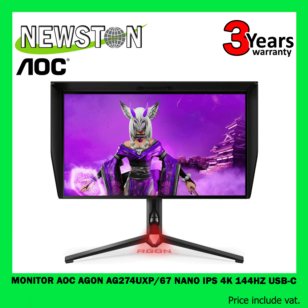 MONITOR (จอมอนิเตอร์) AOC AGON AG274UXP67 (Nano IPS 4K 144Hz USB-C) - C.S.IT SYSTEMS - ThaiPick
