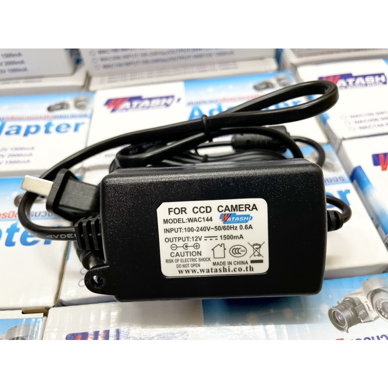 Woww สุดคุ้ม อแดปเตอร์ กล้องวงจรปิด Adaptor Watashi WAC144 12V 1.5A ...