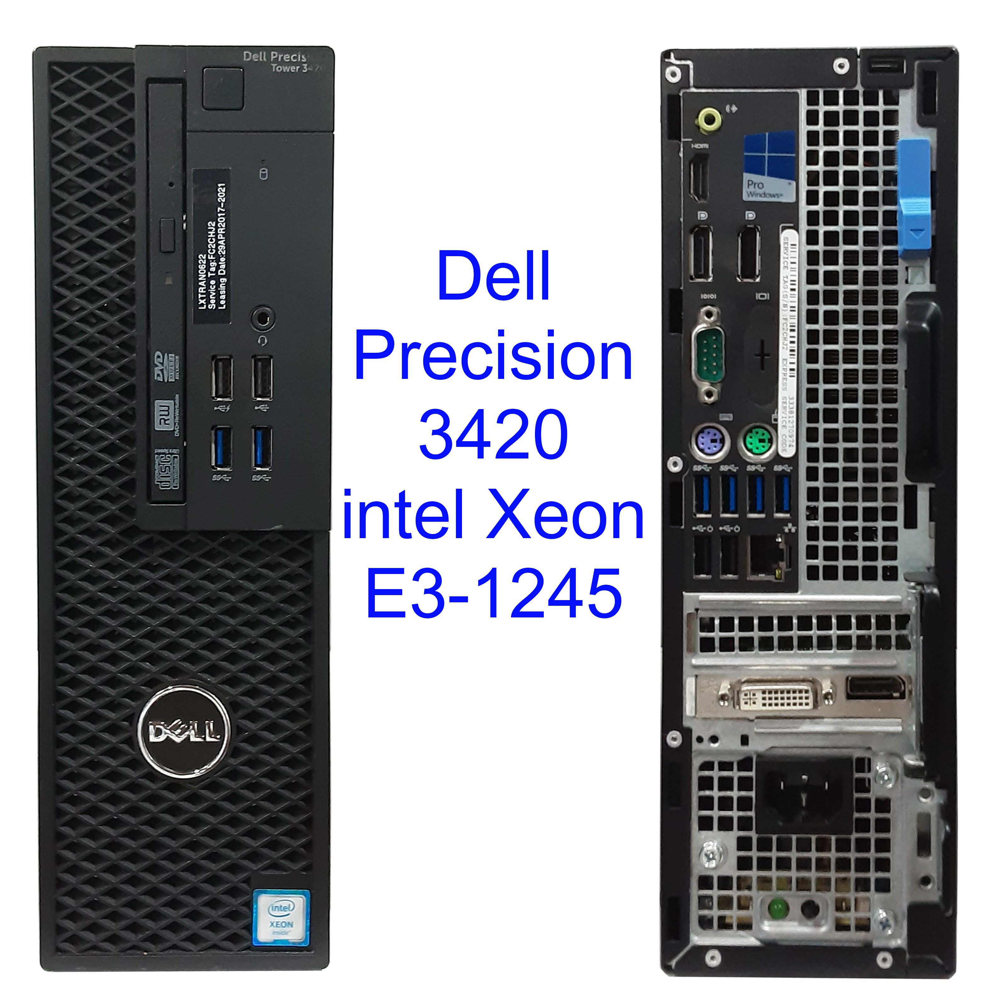Dell Precision 3420 Pc SFF intel Xeon E3-1245 RAM 16GB SSD+HDD ...