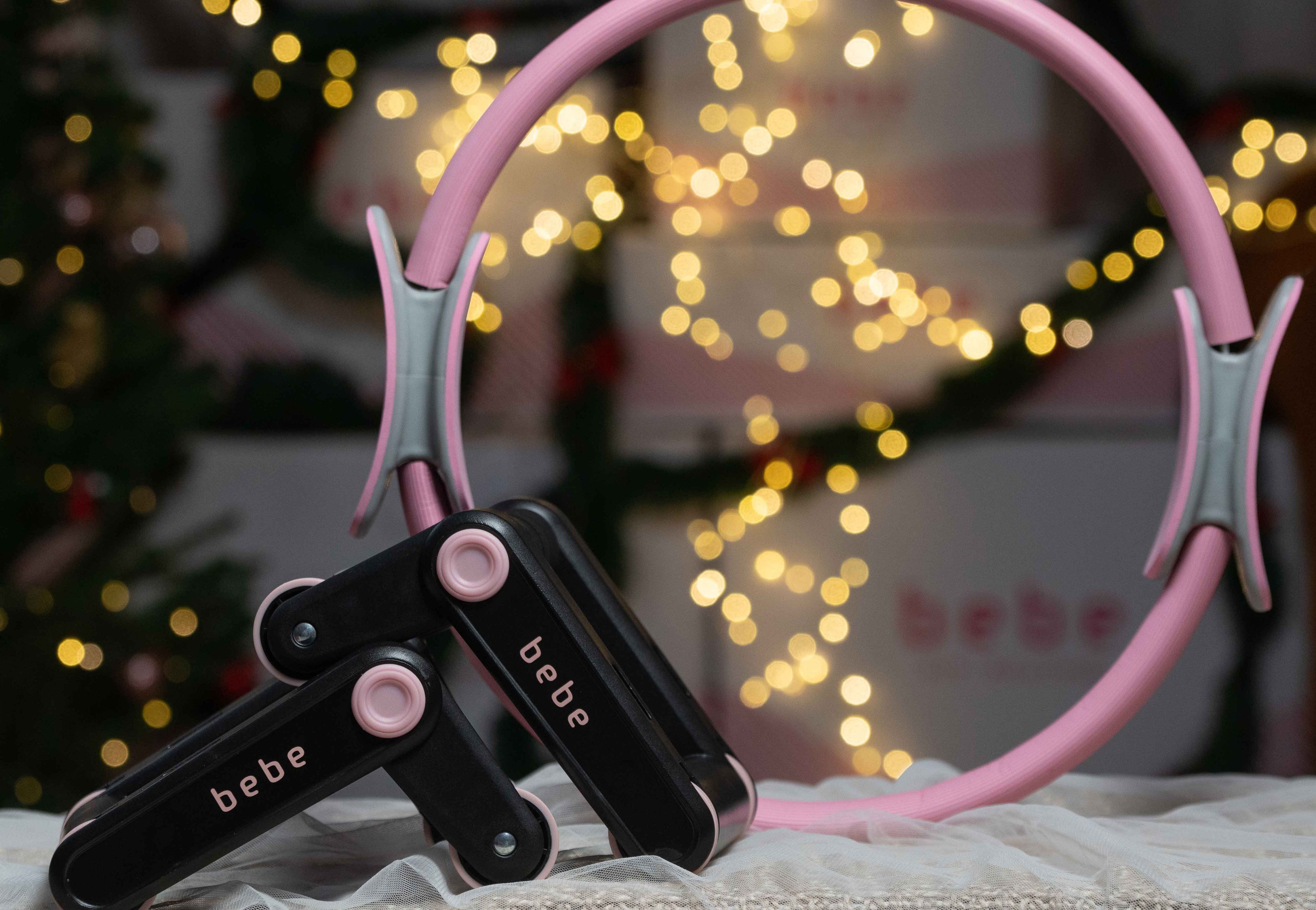 bebe Fit Routine Fit Set 3 2 in1 Roller x Handles Pilates Ring ขวด ...