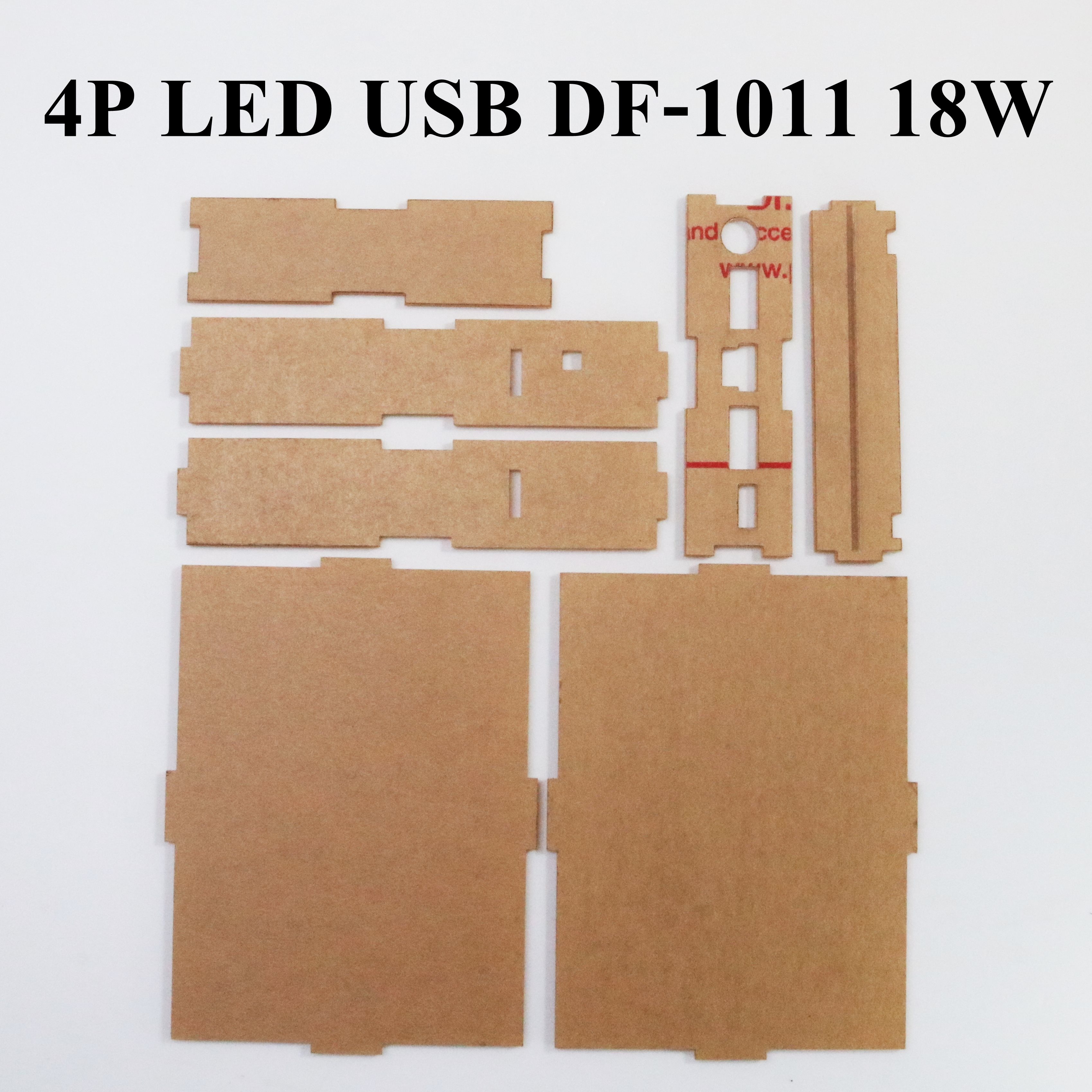 กล่องอะคริลิค DIY 18650 1S 8P LED USB DF-1011 18W (เฉพาะกล่องอะคริลิค ไม่รวมแบตเตอรี่และโมดูล ...
