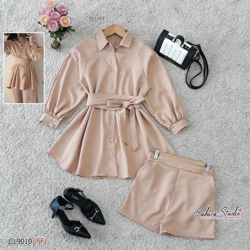 Aya-shop เสื้อผ้าแฟชั่น งานชุดเข้าเซท 2 ชิ้น สีน้ำตาล พร้อมส่ง - Aya ...