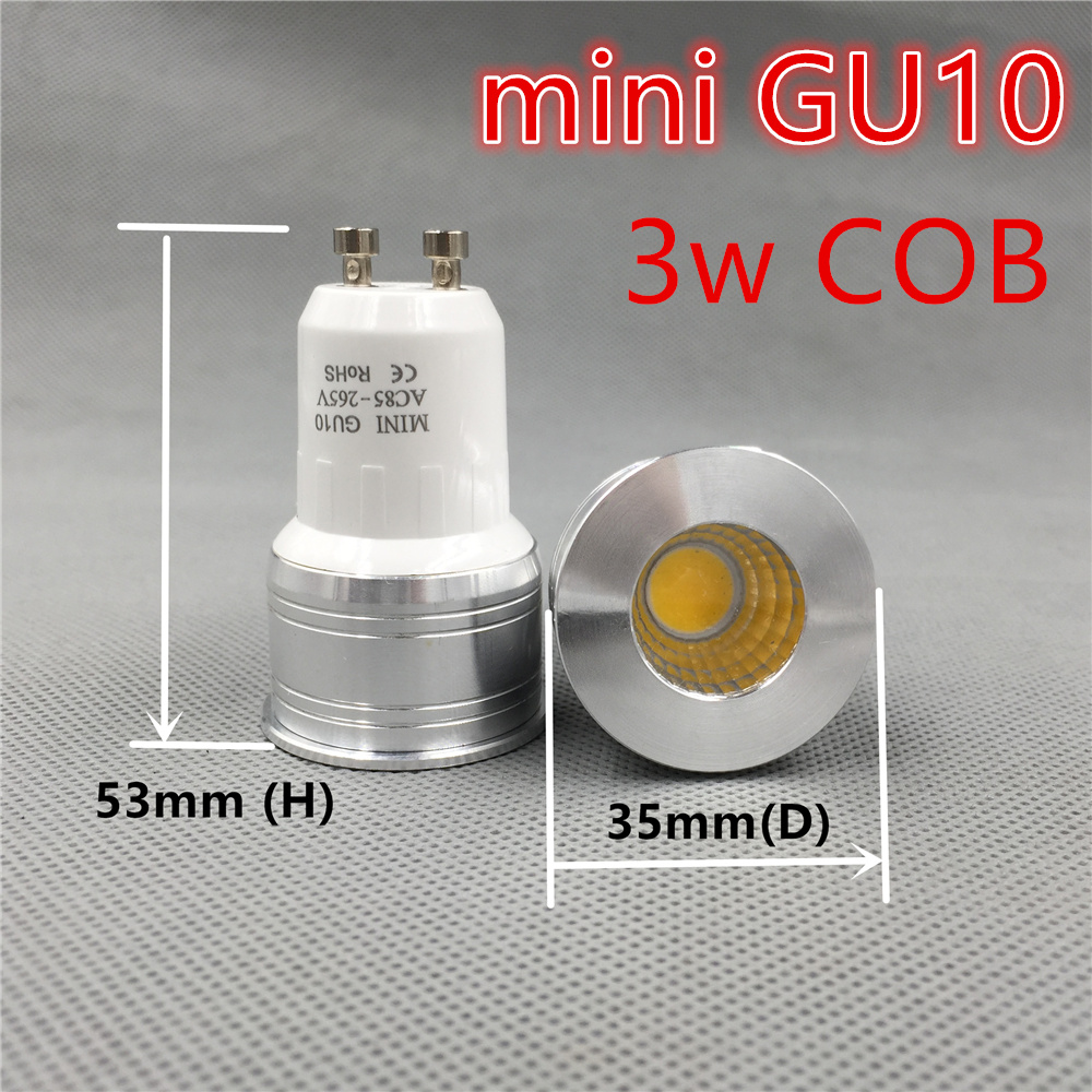 LED GU10 COB mini MR11 3w 35mm dimmable 2700k Warm White daylight Cold ...