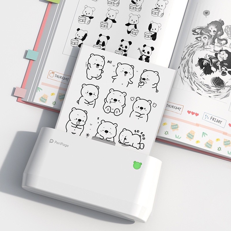 สติ๊กเกอร์เครื่องปริ้น Peripage A9Max/A9SMax Paperang C1 ขนาด 107*30mm ...