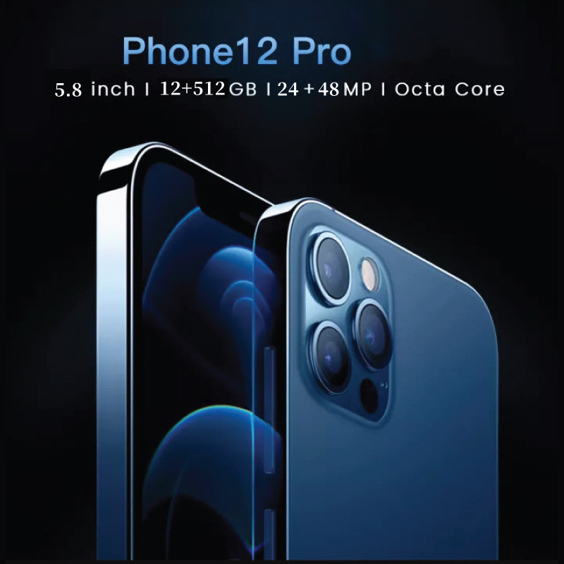 โทรศัพท์ ถูกๆ ดี I 12 pro มือถือของแท้ 6.3 นิ้ว เต็มจอ 12GB512GB หน่วย ...