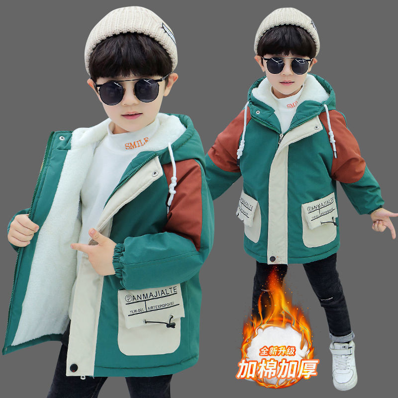 HAOSE เสื้อคลุมเด็ก8 เสื้อแจ็คเก็ตบุนวมสำหรับเด็กผู้ชายในฤดูใบไม้ร่วงและฤดูหนาว Plus เสื้อแจ็คเ ...