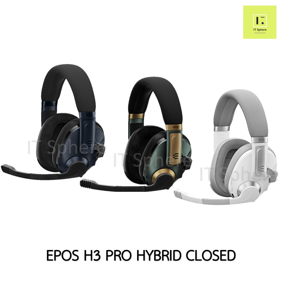 ศูนย์ไทย ประกัน 2 ปี หูฟัง EPOS H3 PRO HYBRID CLOSED RACING GAMING HEADSET GREEN BLACK WHITE สี ...