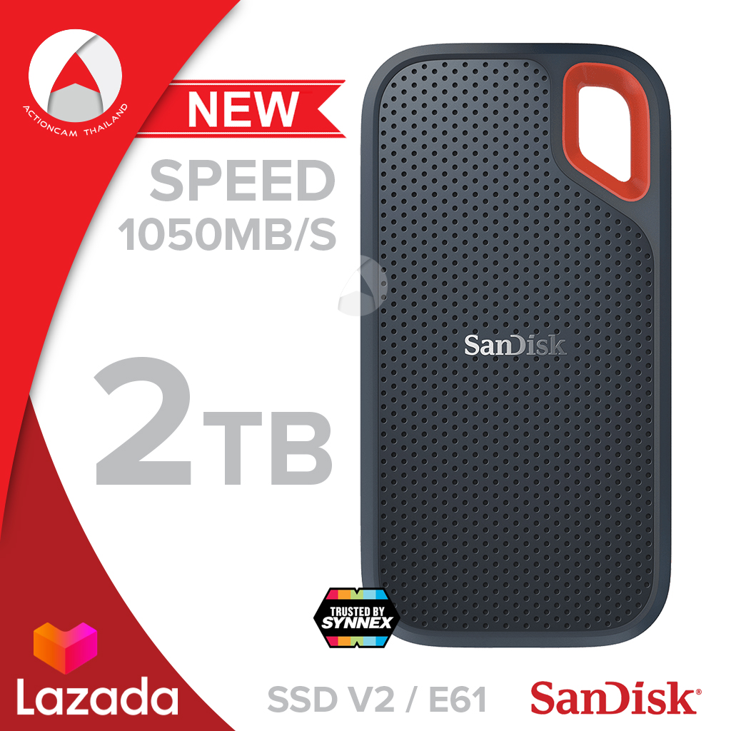 SANDISK SSD External ฮาร์ดดิสพกพา (2TB) รุ่น SDSSDE30-2T00-G25 - Power Buy - ThaiPick