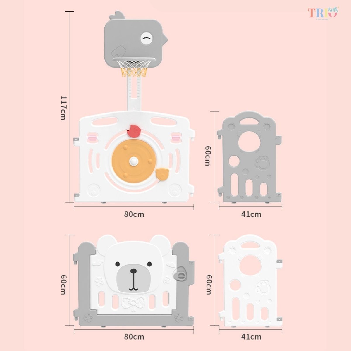 Ozone คอกPBEAR BASคอกกั้นพร้อมแป้นบาส คอกกั้นเด็ก คอกเด็ก คอกกันเด็ก ...