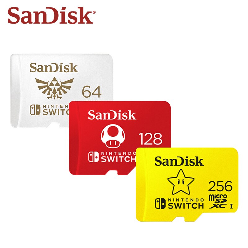 SanDisk microSDXC-Card for Nintendo Switch 64GB 128GB 256GB 512GB (เมม ...
