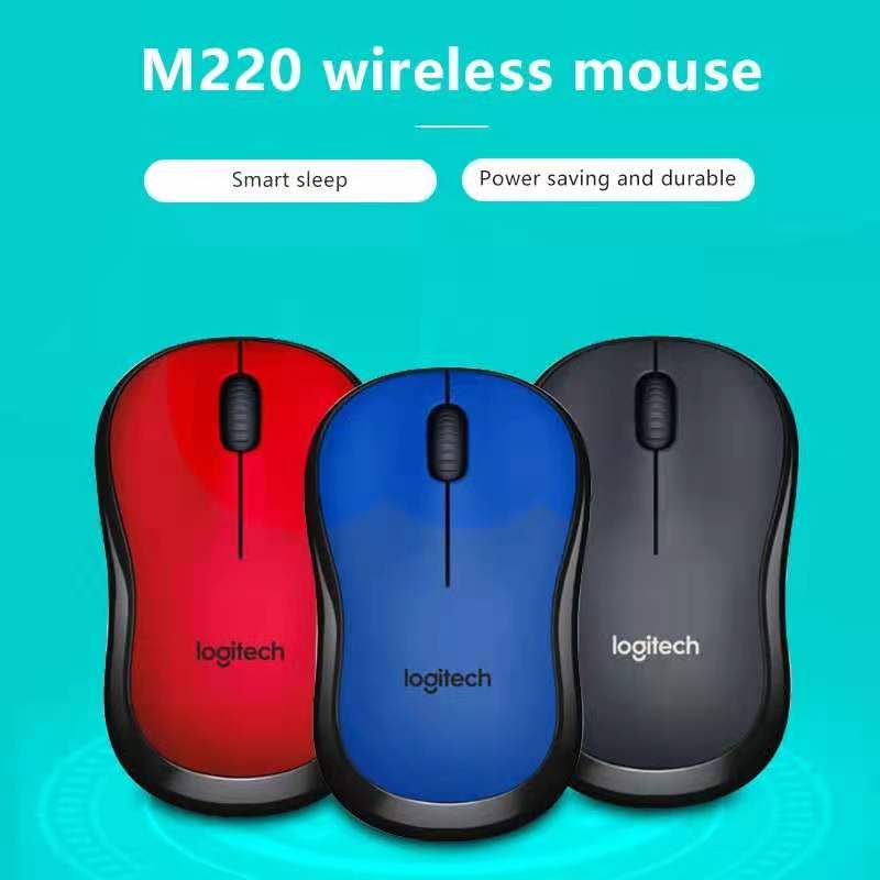 เม้าส์ไร้สาย M220 เมาส์ไร้เสียง Silent Wireless Mouse Gaming Mouse ...