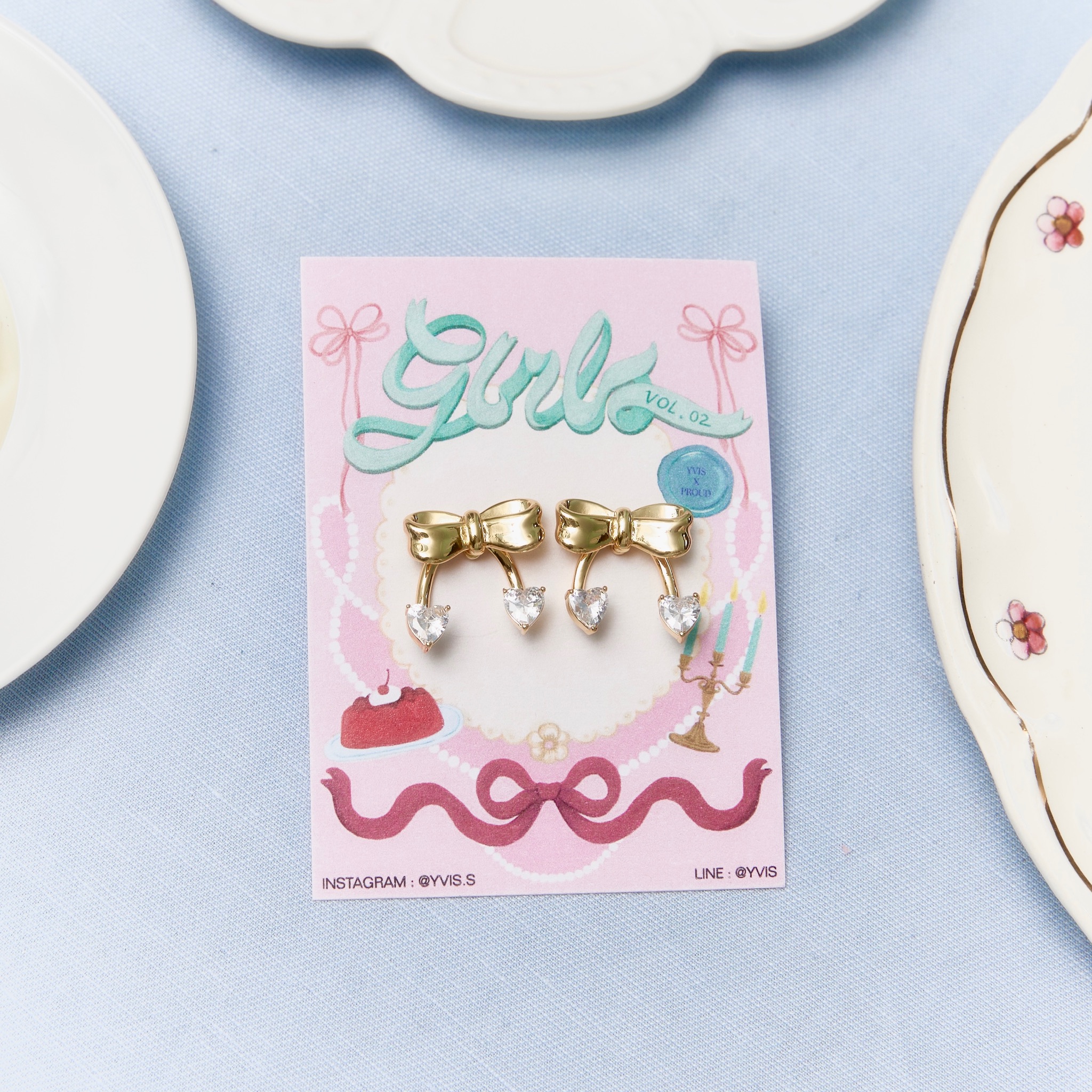 YVIS Glam girl gem stud - yvis - ThaiPick