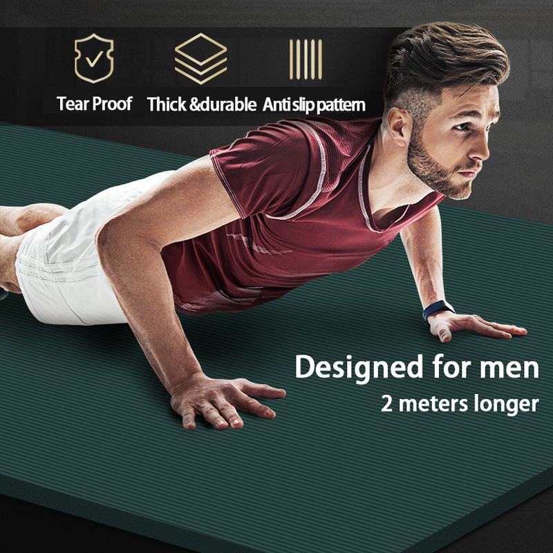 2Meter Longer Yoga Mat Super Large Lengthened Yoga Mat Men's Special ...