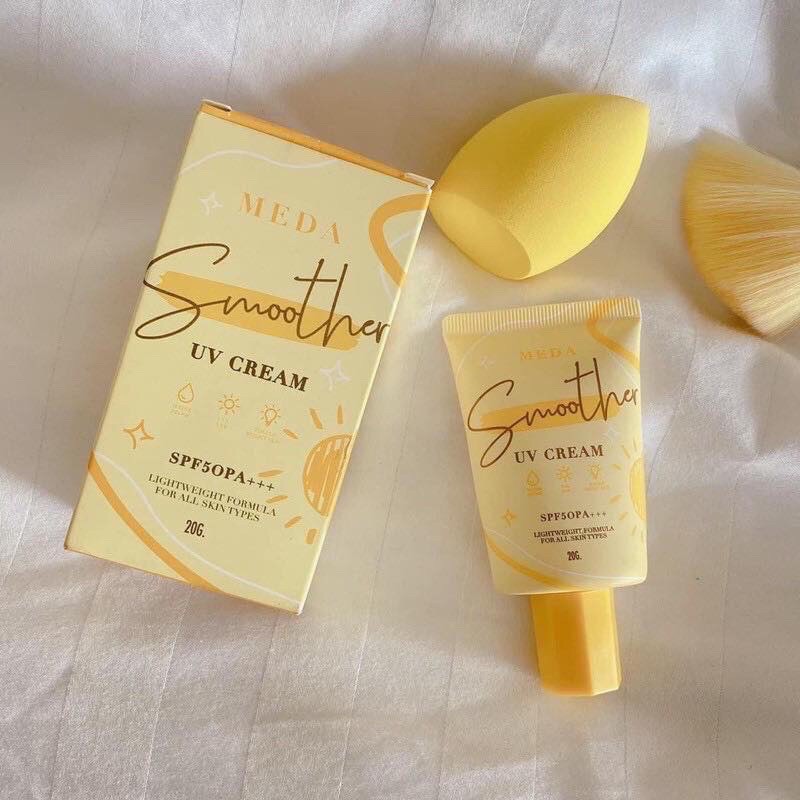 ( ส่งฟรี !! กดเก็บคูปองส่งฟรีที่หน้าร้าน ) Meda smoother UV cream ...