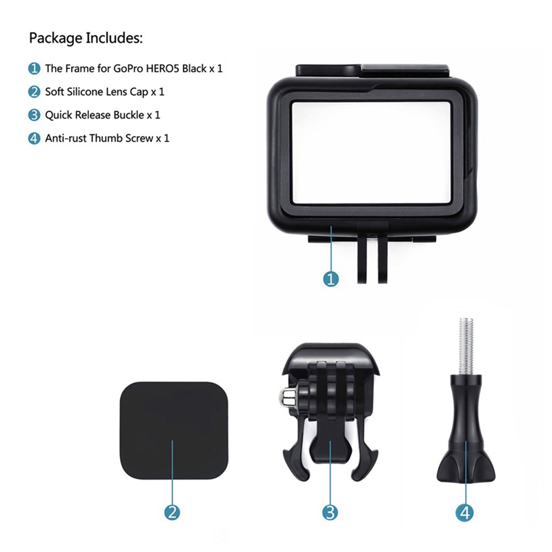 For Gopro Hero Sports Camera Protection Frame Side Open Protection ...