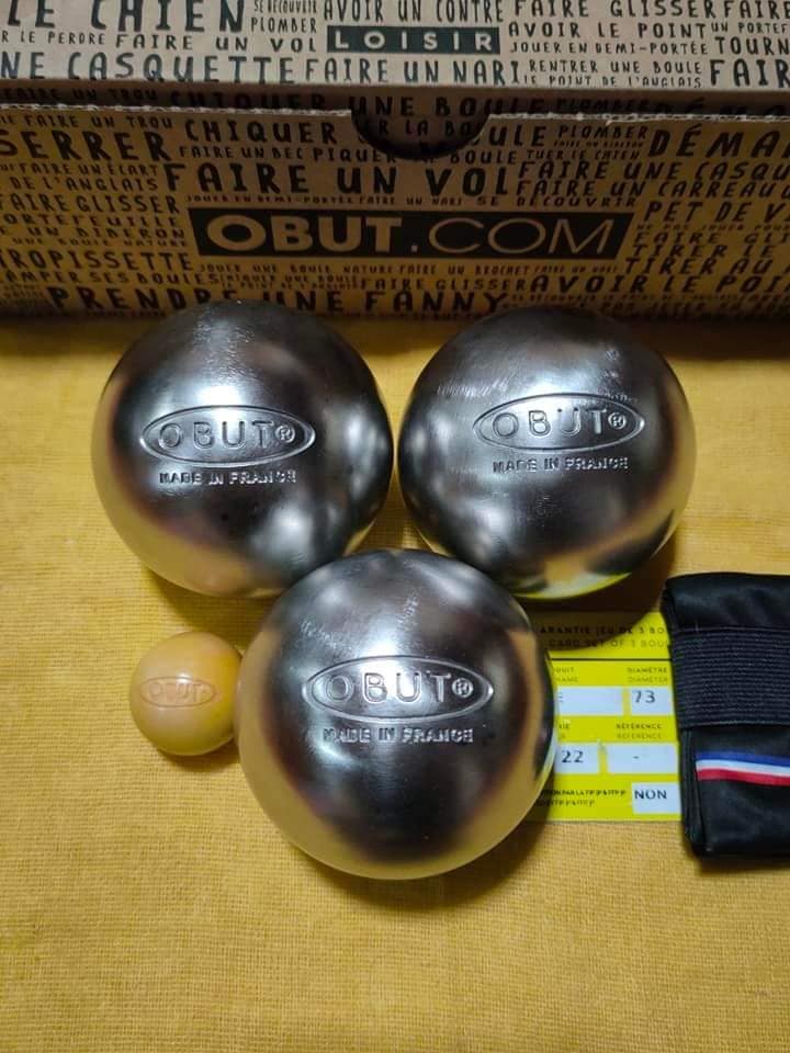 เปตอง ลูกเปตอง Obut Loisir inox ผิวเรียบ สแตนเลส 73650 - นิวเปตอง Shop - ThaiPick