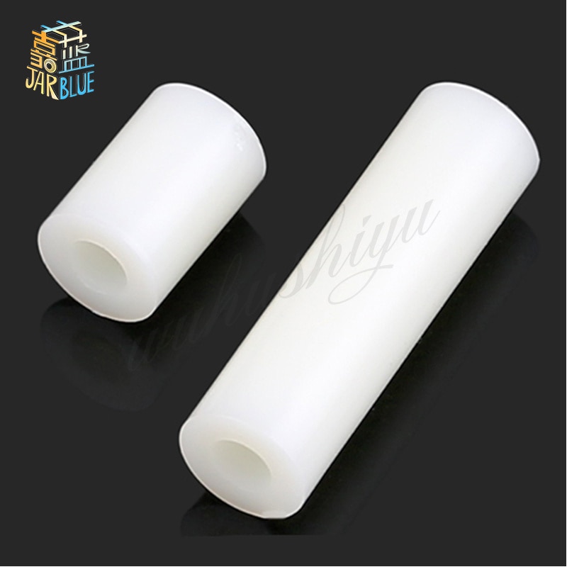 50pcs M3 M4 M5 M6 M8 White Nylon Non Threaded Spacer Abs Round Hollow