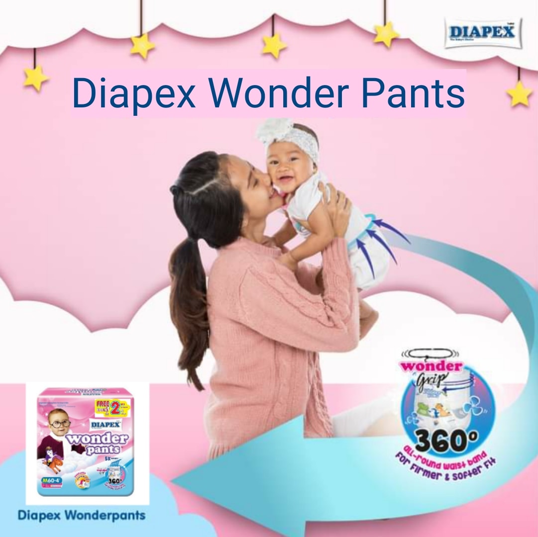 Diapex Wonder pants แพมเพิส ผ้าอ้อมเด็ก ไดแพค วันเดอร์เพ้นท์ ไซส์ M ...
