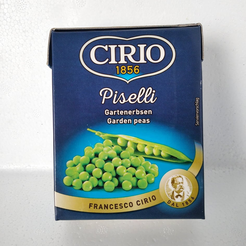 CIRIO PISELLI 380g / 240g GARDEN GREEN PEAS ERBSEN GESIEDET ...