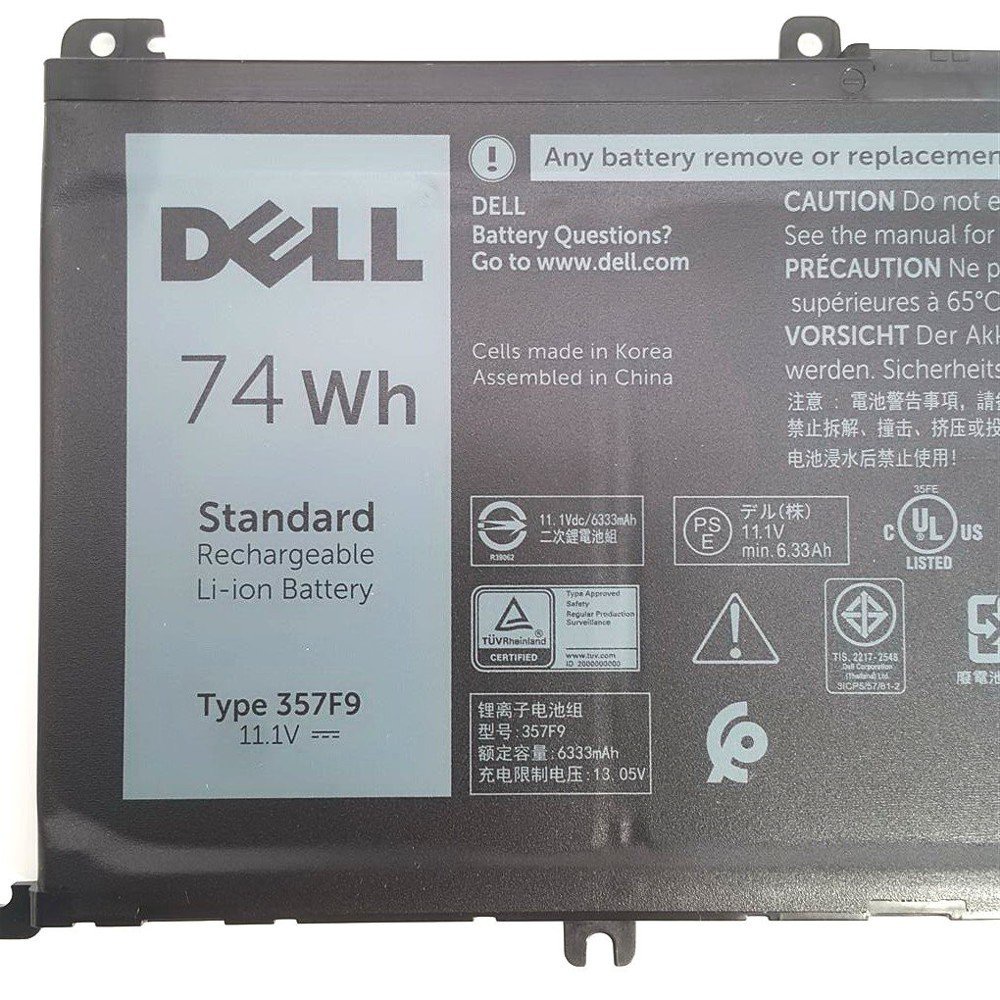 ( P57F 357F9 ) Dell Battery Notebook Inspiron 15 0GFJ6 71JF4 7557 5577 ...