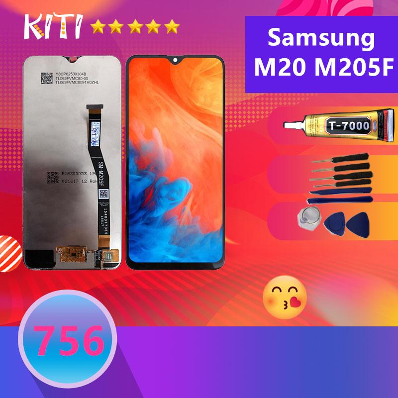 For Samsung Galaxy M20 M205F เครื่องอ่านพิกัดสมบูรณ์ LCD หน้าจอสัมผัส ...