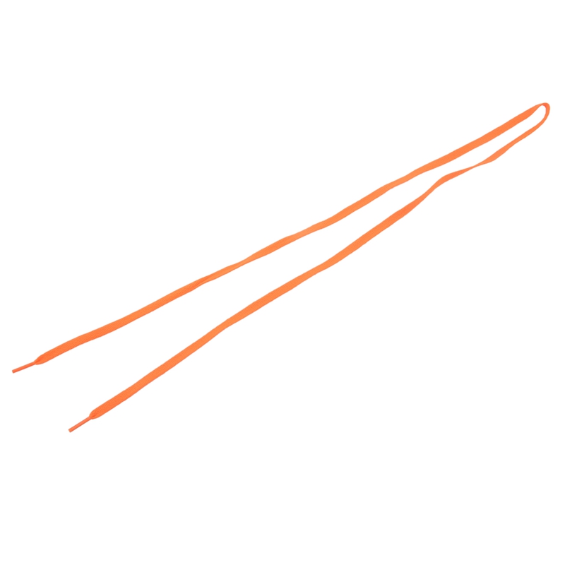 Trainers Replacement 8mm Wide Orange Flat String Shoelace Pair ...