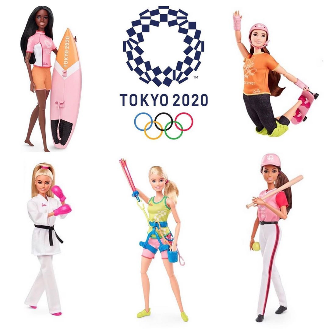 Barbie 2020 Olympic Sports ตุ๊กตา บาร์บี้ ตีม โอลิมปิค ตุ๊กตาข้อต่อ ...
