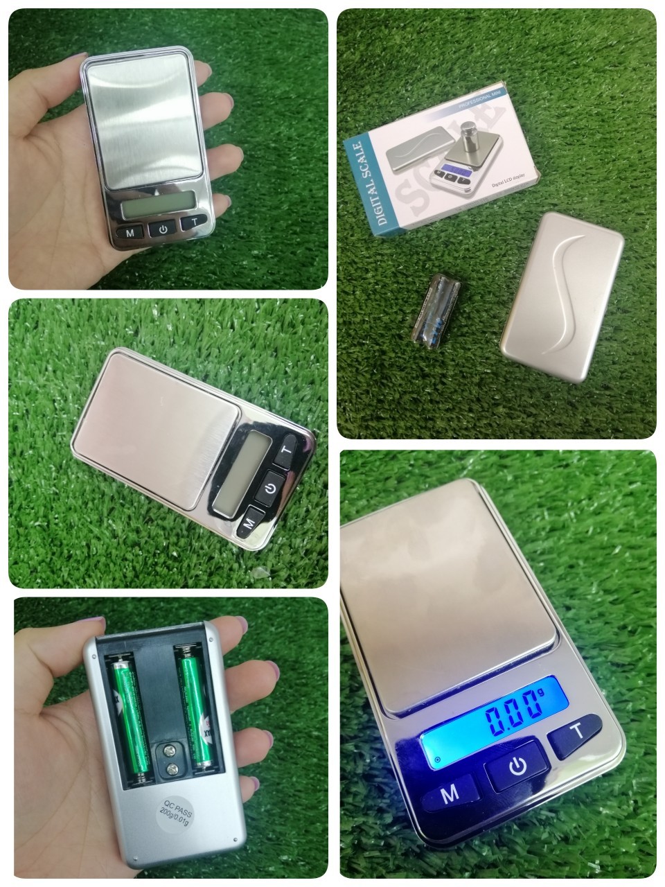 Professional Mini Blue Light LCD Digital Scales 200g X 0.01g Gold ...