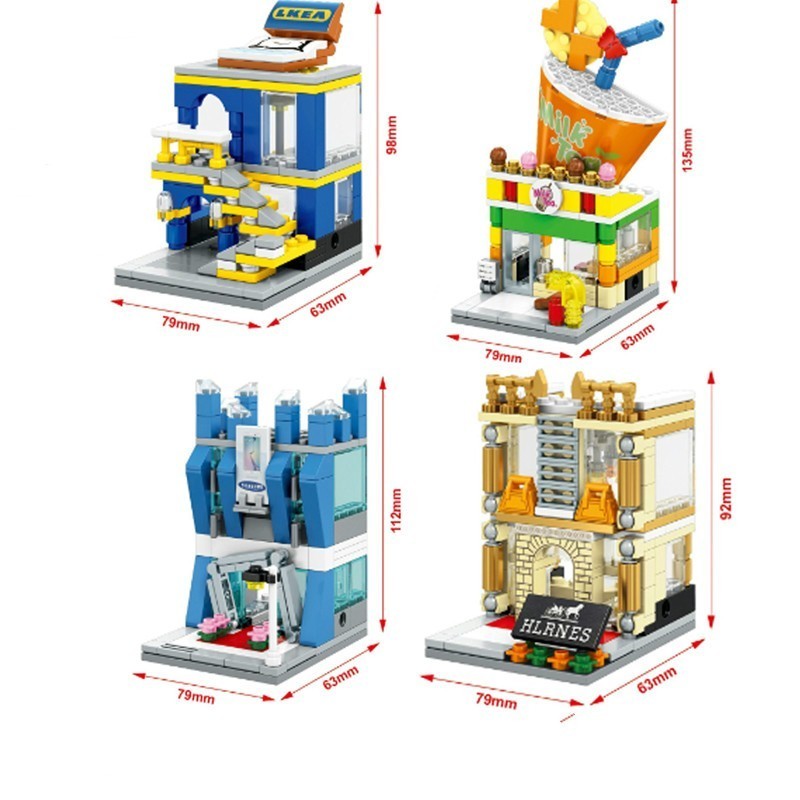 Sembo Block : SD 6066-6069 Sembo Building Shop Series : 1 ชุด มี 4 ...