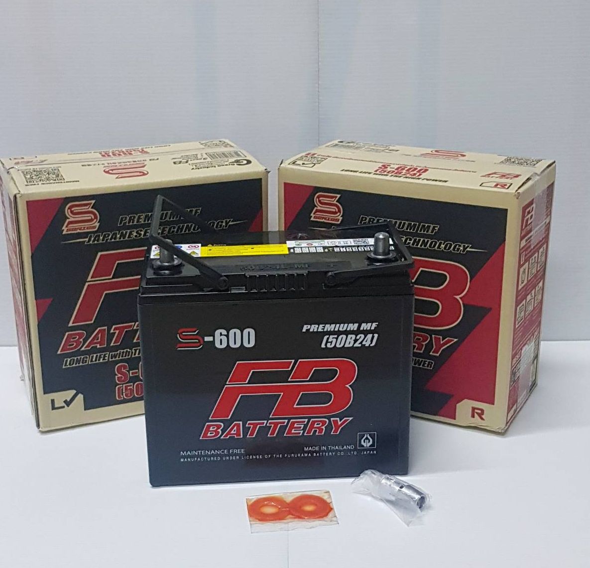 FB S600L (50B24L) 500CCA แบตเตอรี่รถยนต์ HONDA Civic CR-V HR-V TOYOTA ...