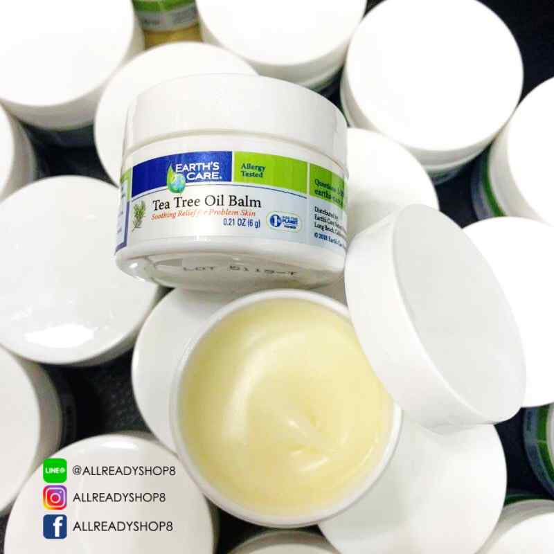 Earth's Care Tea Tree Oil Balm 6g . แต้มสิวชนิดเข้มข้น - Thecosmetique ...
