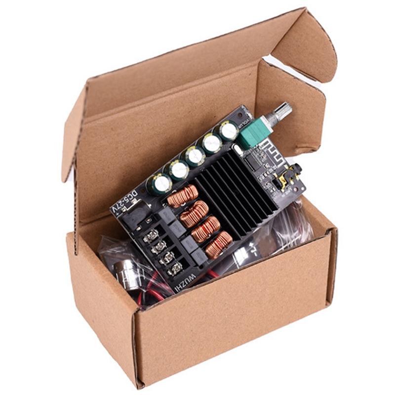 ZK-1002 HIFI TPA3116 Bluetooth 5.0 High Power Digital Amplifier Stereo Board 100W+100W AMP ...