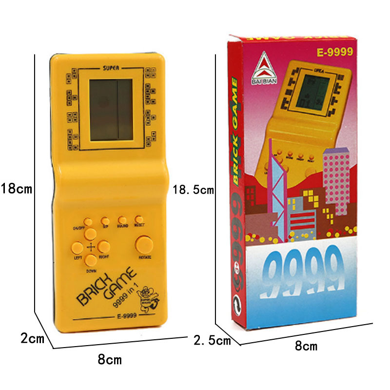 Tetris Game Console Childhood Nostalgia Electronic Black and White ...