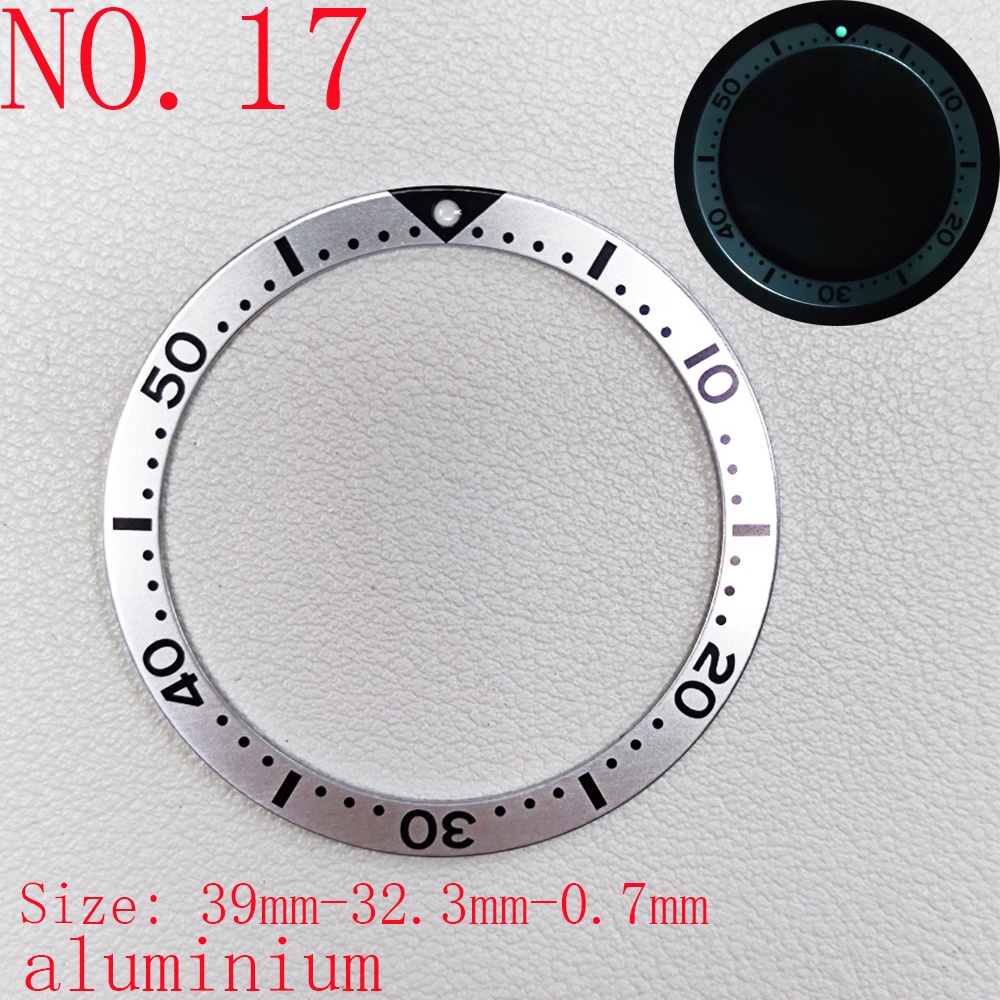 39mm SEIKO substitute bezel flat aluminium Watch Insert Ring ...