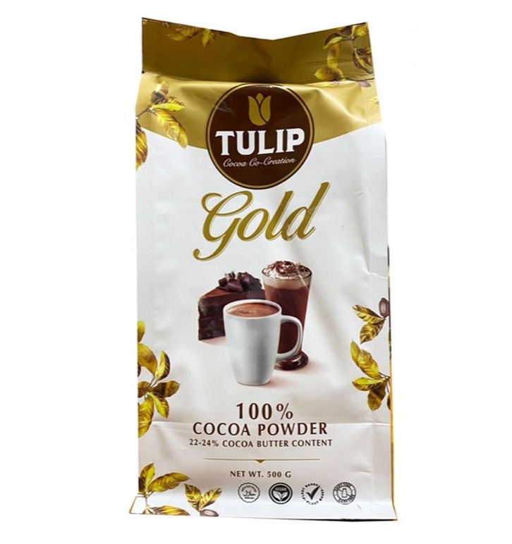 Tulip Gold Cocoa Powder 500g. ทิวลิป โกลด์ ผงโกโก้ แบบถุง 500กรัม ...