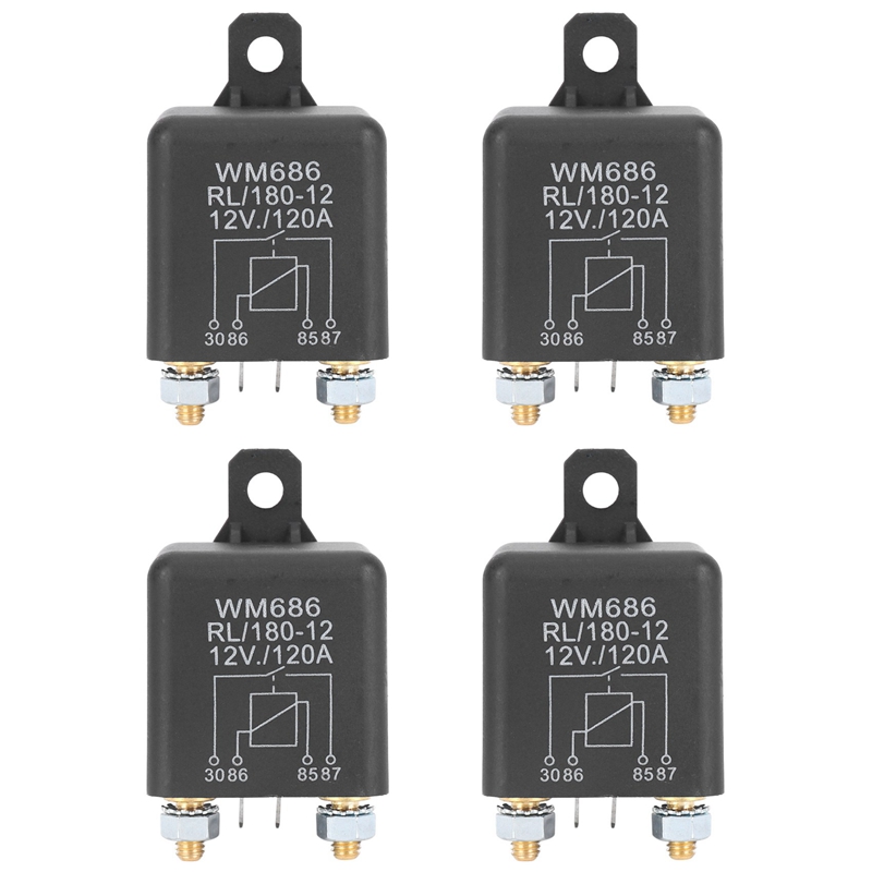 4X DC 12V Relay Battery Isolating Relay 12V / 120A Peak Load for Car ...