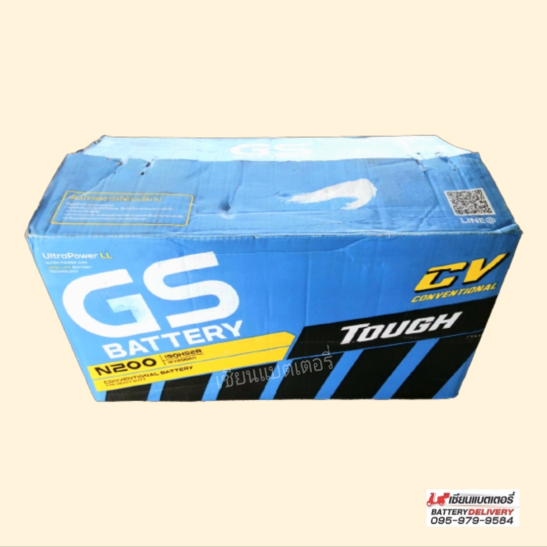 GS Battery N200 แบตเตอรี่รถบรรทุก แบตรถบัส 200แอมป์ - Sian Battery - ThaiPick
