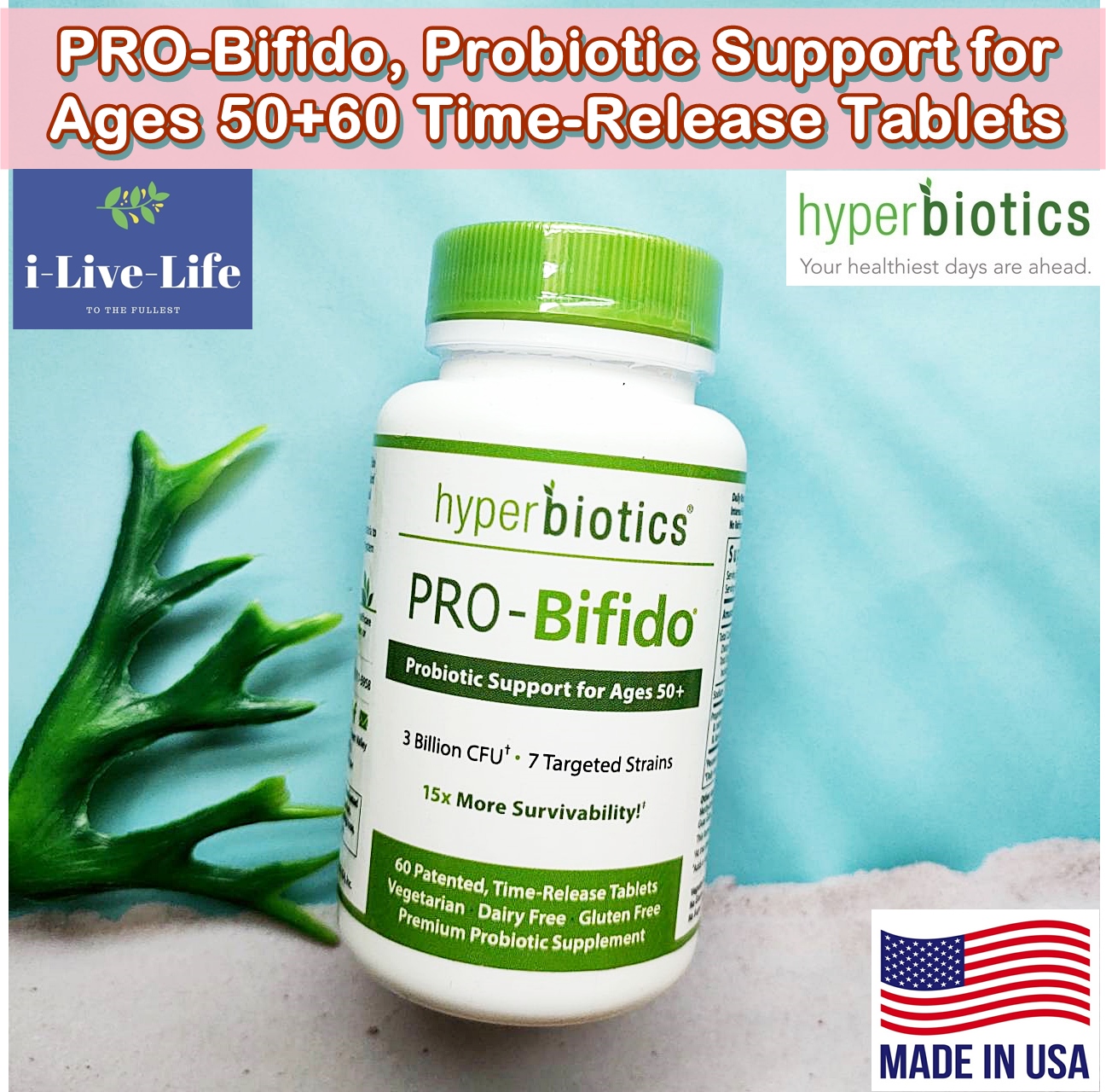 80% OFF สินค้า Sale PRO-Bifido Probiotic Support for Ages 50+ 60 TR ...