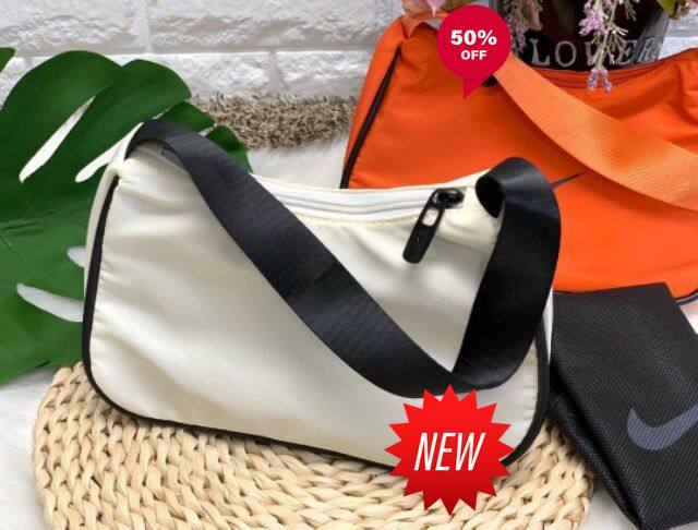 JB2 กระเป๋า กระเป๋าถือ แท้% กระเป๋าถือ NIKE MINI VINTAGE NYLON BAG ไซส์ ...