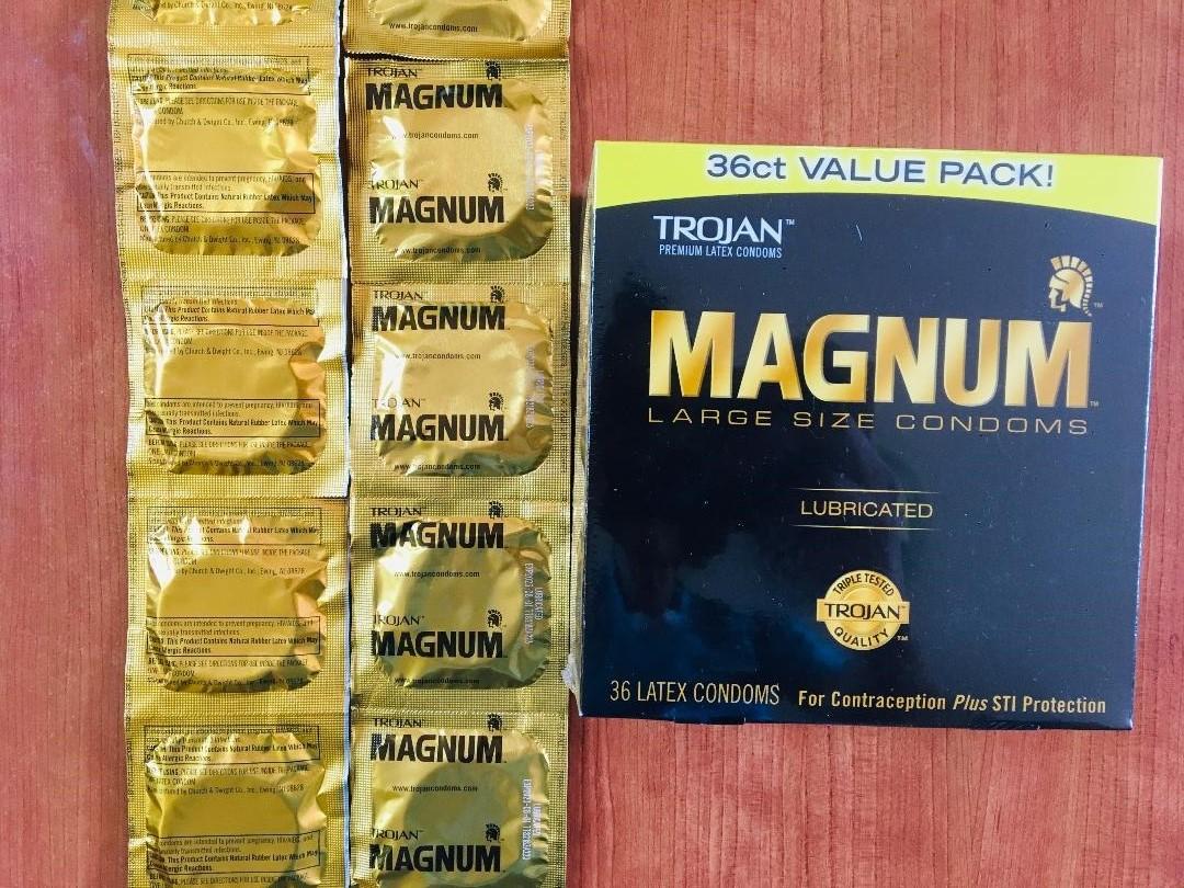 TROJAN MAGNUM Lubricated Large Size Condoms The Gold Standard in ...