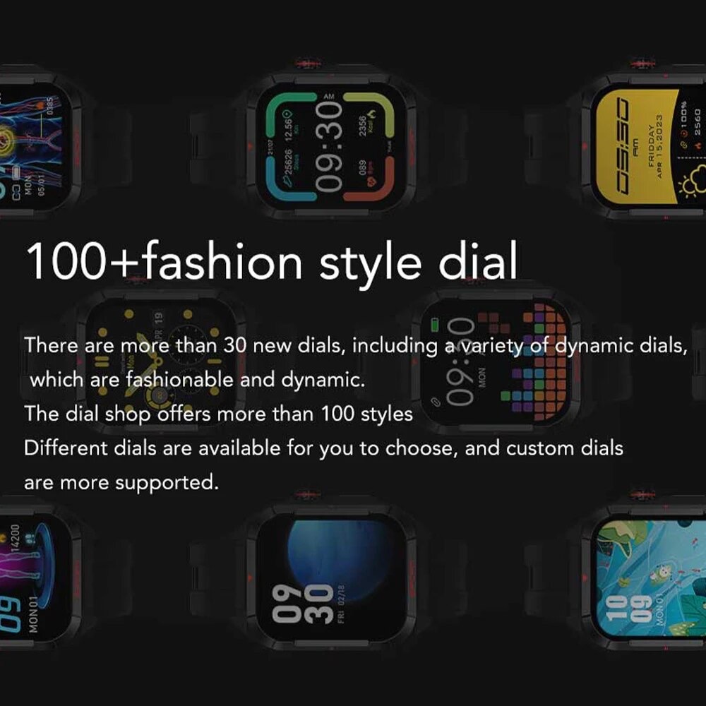 นาฬิกาอัจฉริยะ Kawa E01 วัดน้ำตาลในเลือด ECG วัดอัตราการเต้นหัวใจ กันน้ำ วัดแคลลอรี่ รองรับภาษา ...