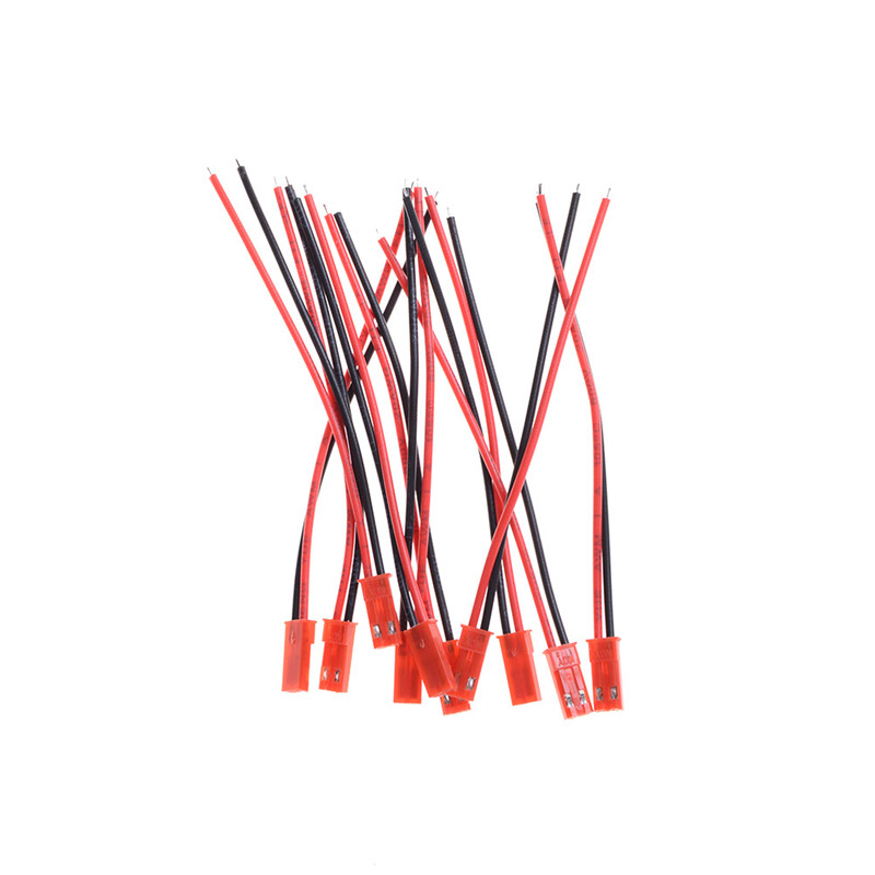 newdv2 10 Pairs 100mm Male + Female JST Connector Plug Cable Male ...
