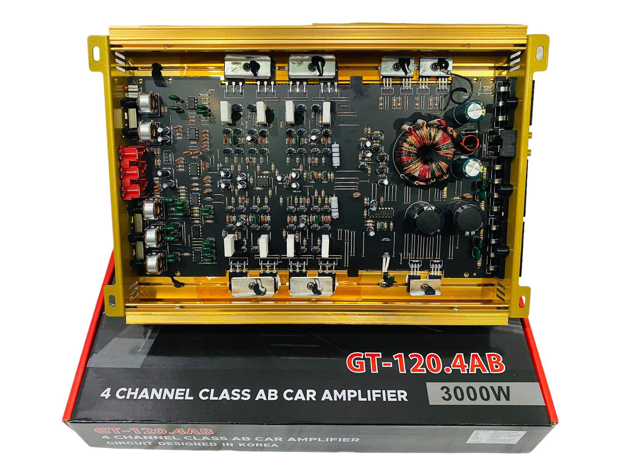 GRATIA เครื่องเสียงรถยนต์ เพาเวอร์แอมป์คลาสดี สำหรับลำโพงขับซับวูปเฟอร์ซับเบส ClassD กำลังขับ ...