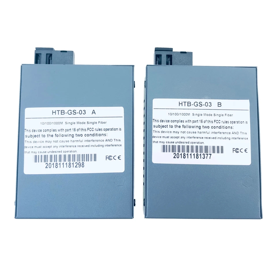 NetLINK Gigabit Media Converter HTB-GS-03 (AB) Fiber Optic 20KM Single ...