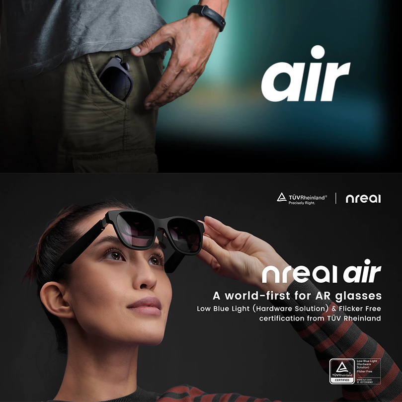 Nreal Air AR Glasses Smart Glasses Augmented Reality Glasses NR-7100RGL ...