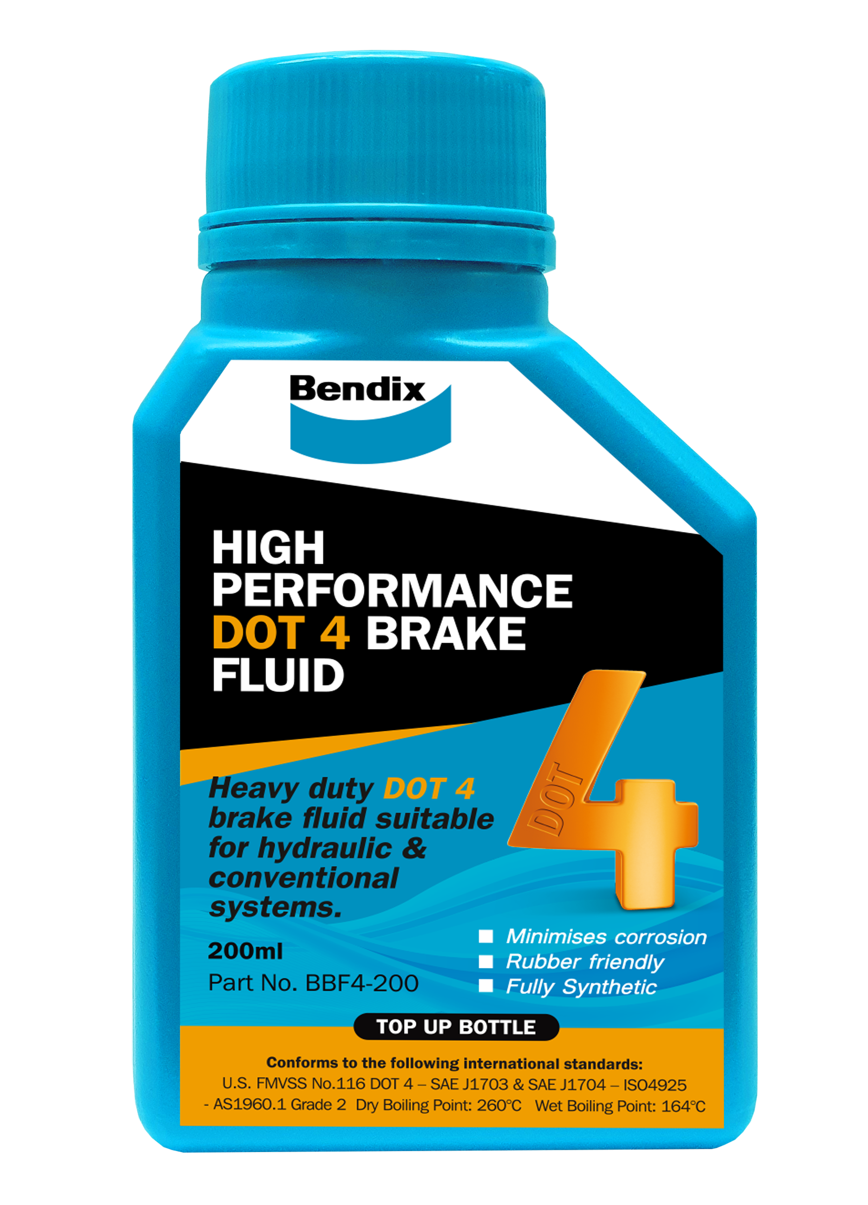 Bendix น้ำมันเบรคสังเคราะห์แท้ DOT4 รถยนต์, มอเตอร์ไซค์ 200mL. /500mL ...