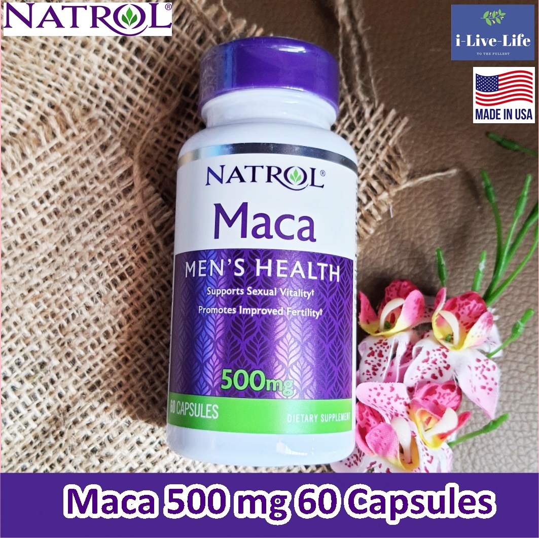 หัวมาคาสกัด Maca 500 mg 60 Capsules - Natrol Superfood ต้นตำรับของมาคา ...
