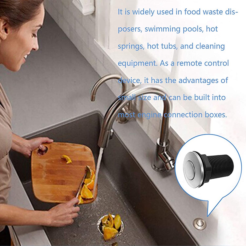 1Pcs 32mm / 1.26Inch Pool Pump Pneumatic Air Button Switch for Garbage ...