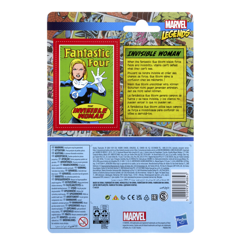The Invisible Woman : Marvel Legends Fantastic Four Recollect Retro ...